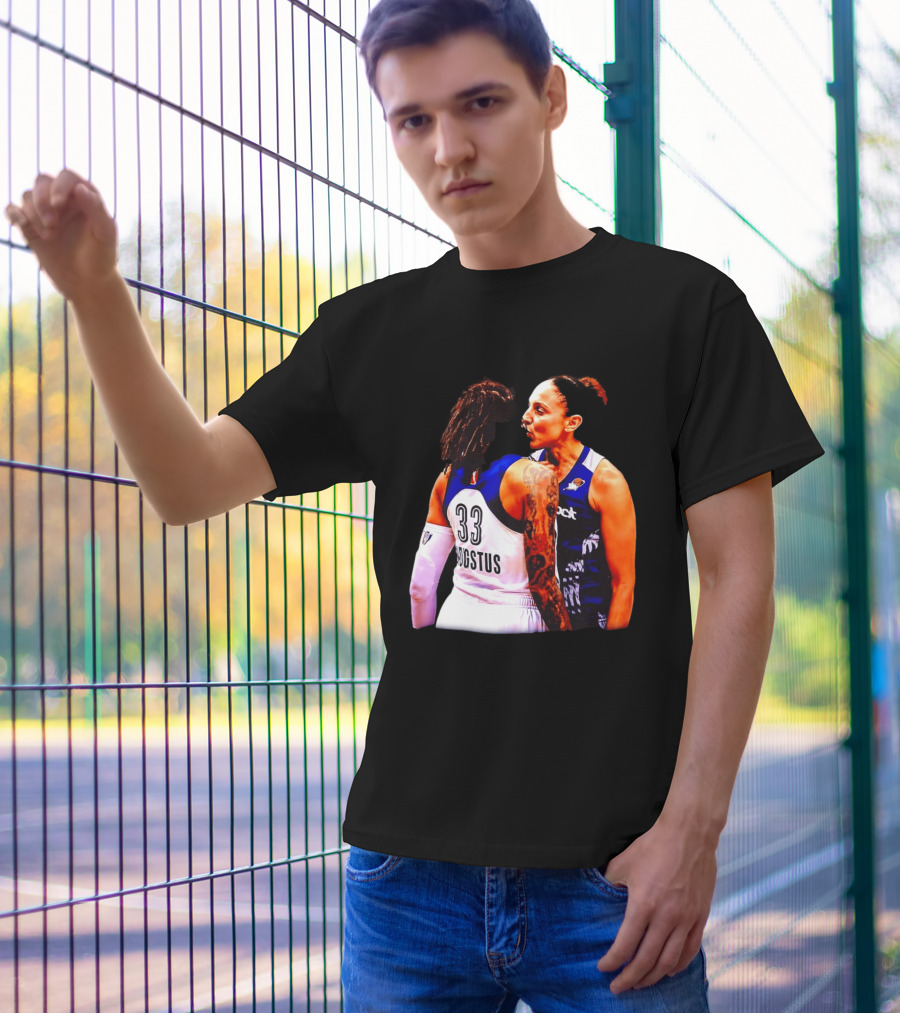 WNBA Diana Taurasi And Seimone Augustus Iconic Encounter Basketball Moment T-Shirt