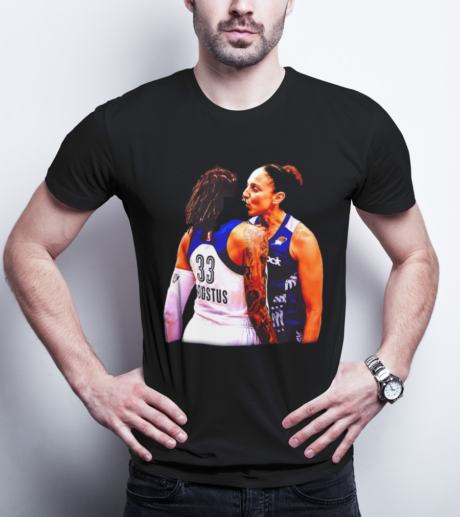 WNBA Diana Taurasi And Seimone Augustus Iconic Encounter Basketball Moment T-Shirt