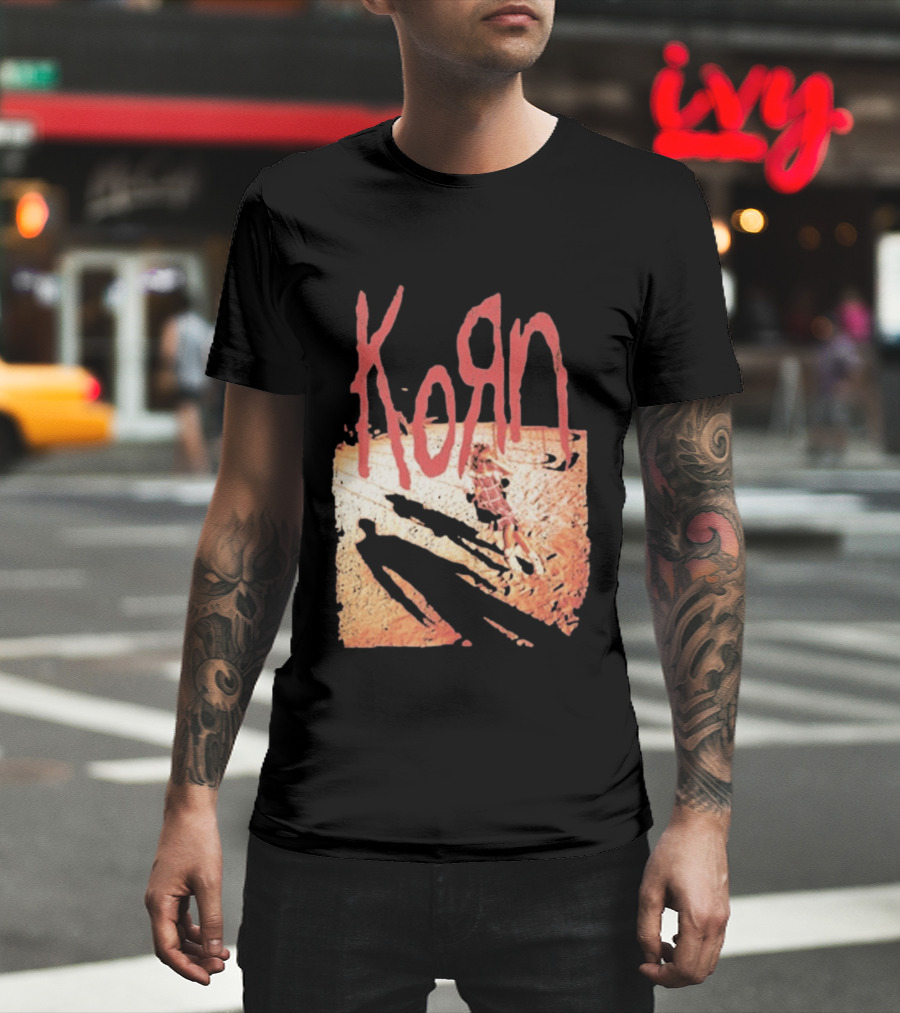 Korn Self Titled Album Cover Art With Distressed Child T-Shirt