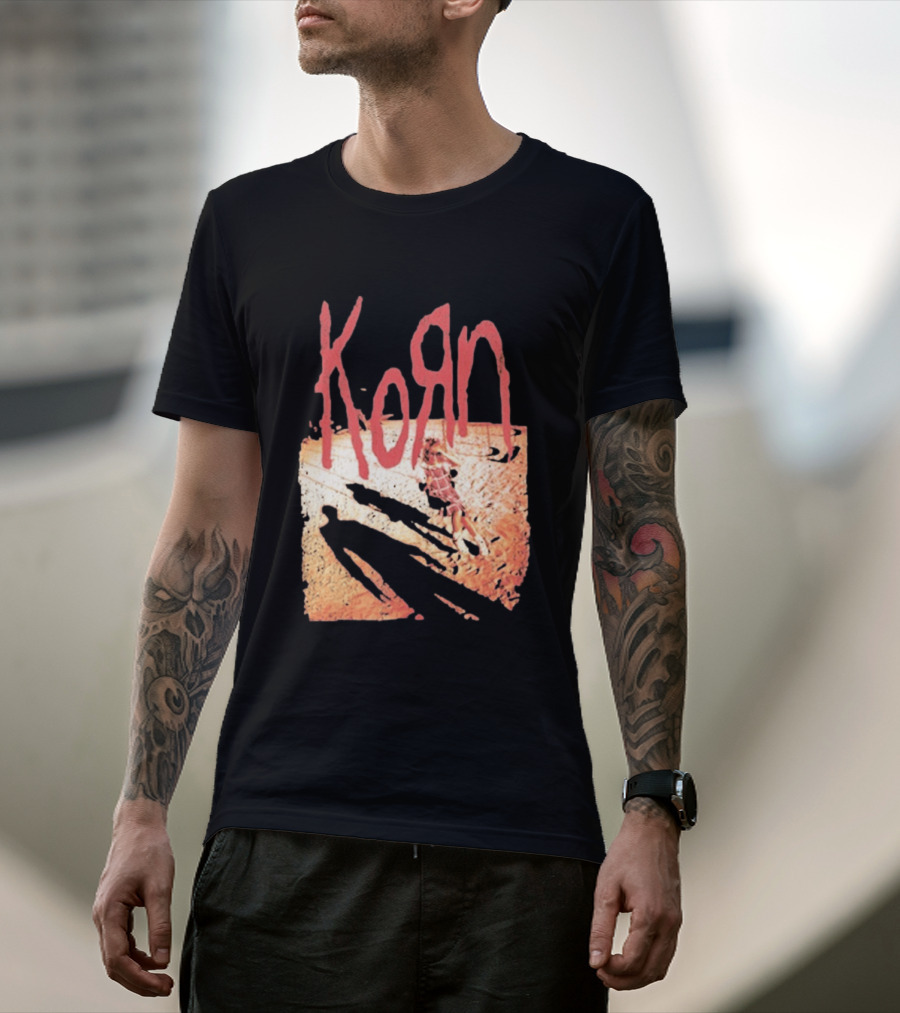 Korn Self Titled Album Cover Art With Distressed Child T-Shirt