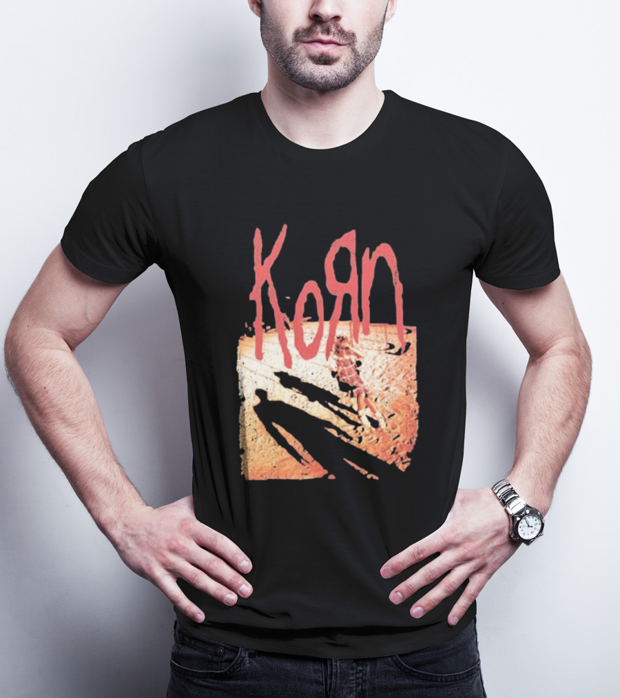 Korn Self Titled Album Cover Art With Distressed Child T-Shirt