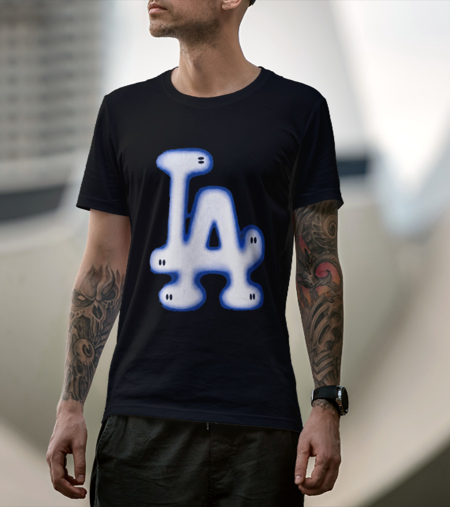 LA Dodgers Blue Ghost Airbrush T-Shirt
