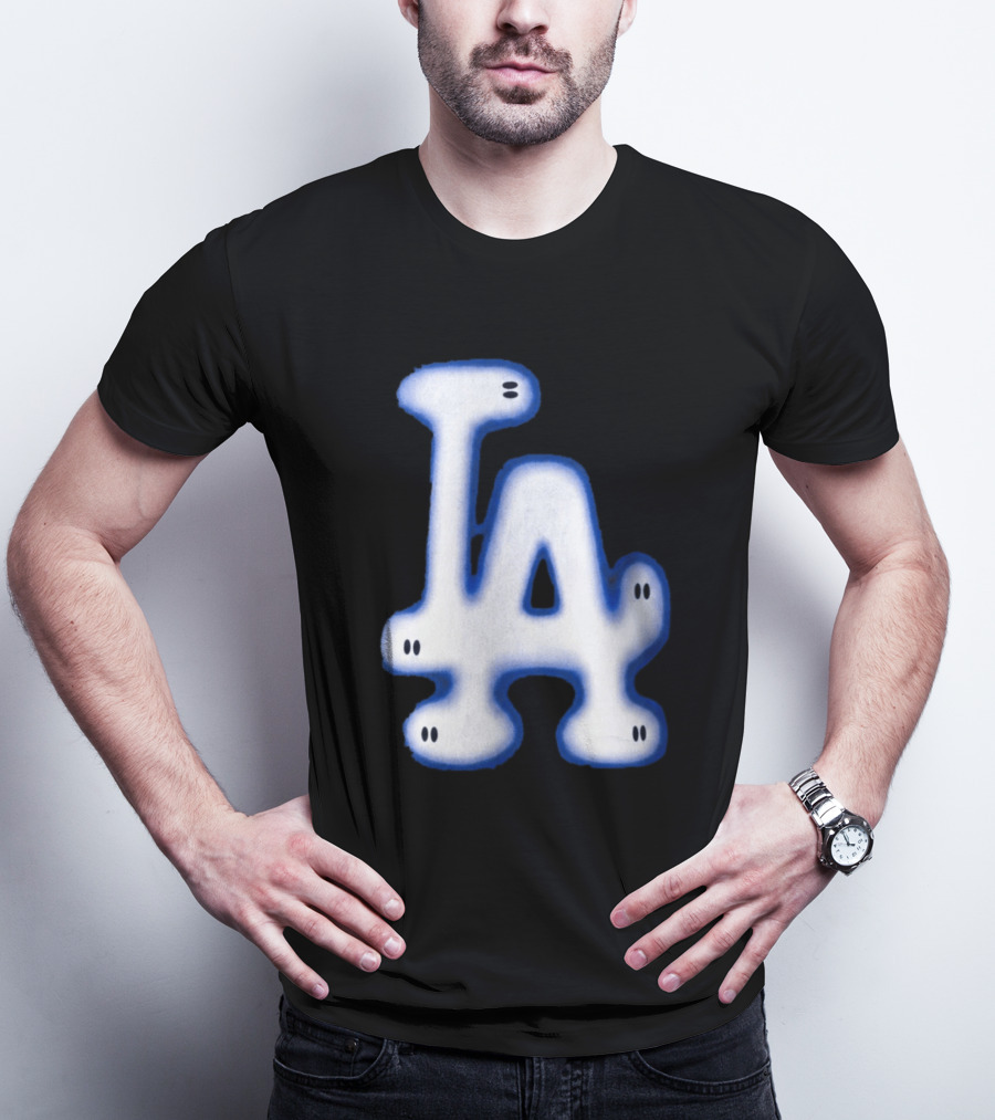 LA Dodgers Blue Ghost Airbrush T-Shirt