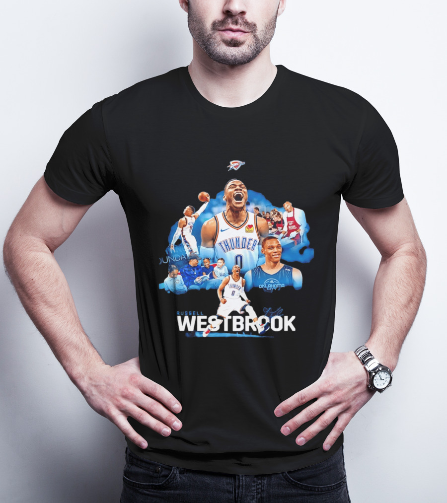Russell Westbrook Thunder Basketball Oklahoma City Legends T-Shirt