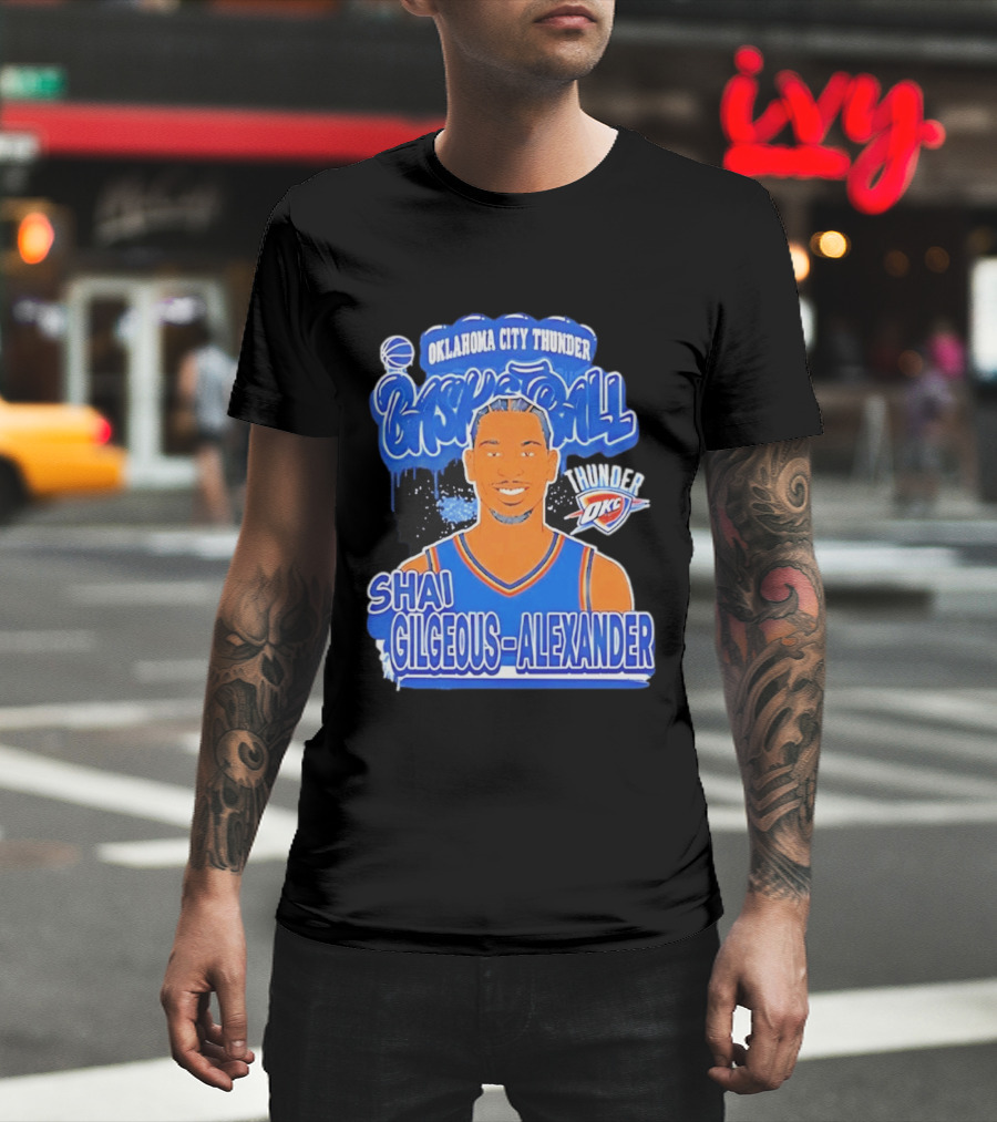 Shai Gilgeous Alexander Oklahoma City Thunder Basketball OKC Thunder T-Shirt