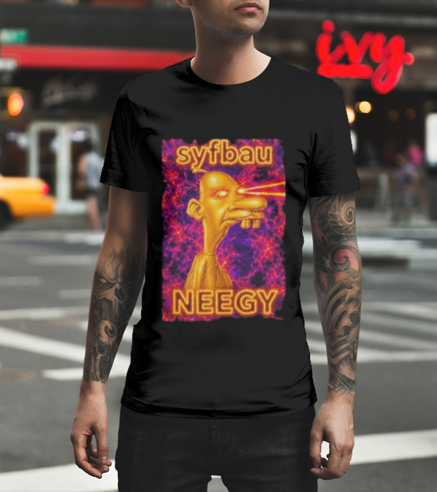 Syfbau Neegy Laser Eyes T-Shirt