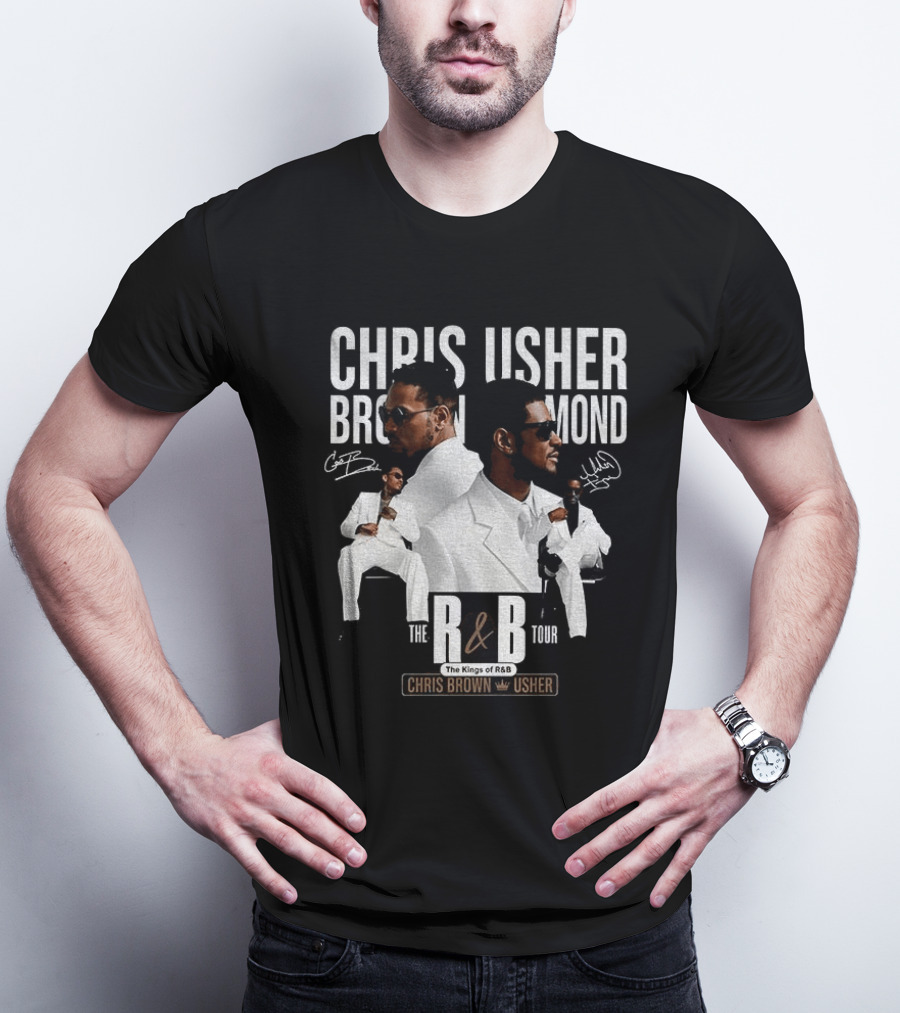 Chris Brown Usher The Kings Of R&B Tour 2026 T-Shirt