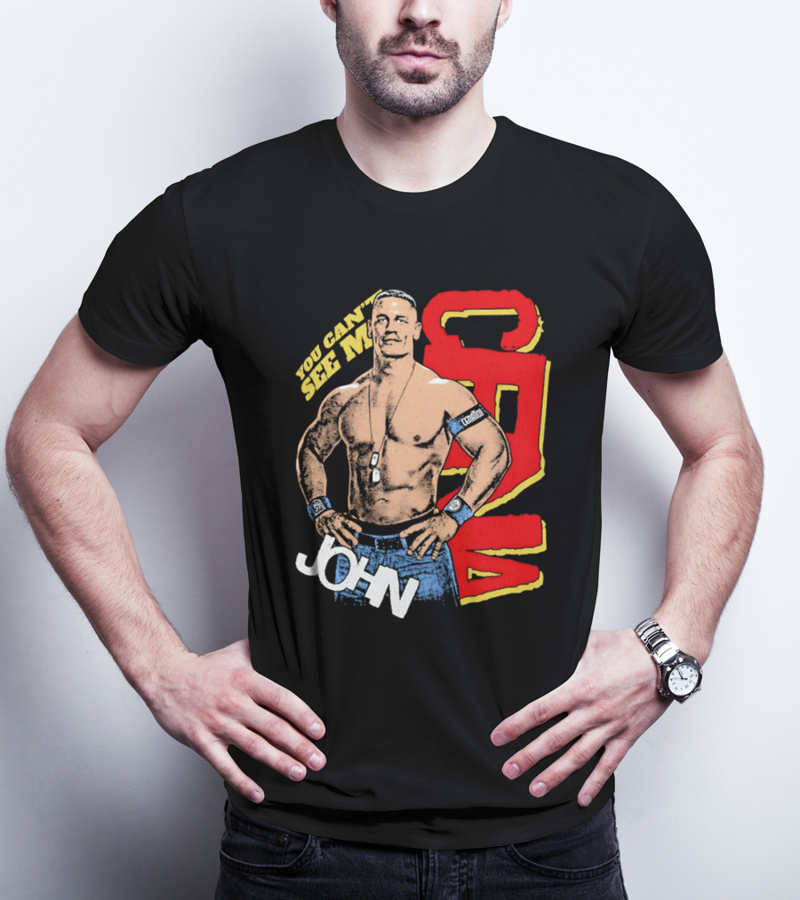 You Can't See Me John Cena Retro Style WWE Fan Favorite T-Shirt