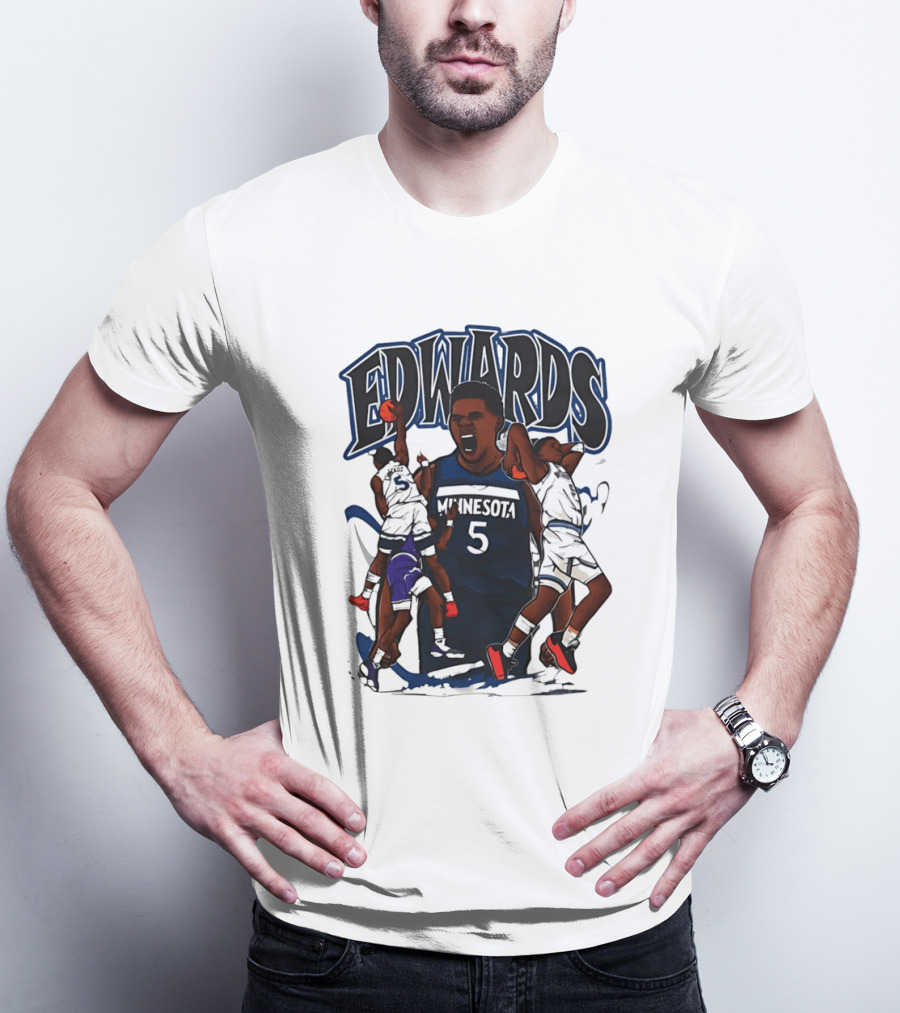 Minnesota Edwards Basketball Cartoon 5 T-Shirt