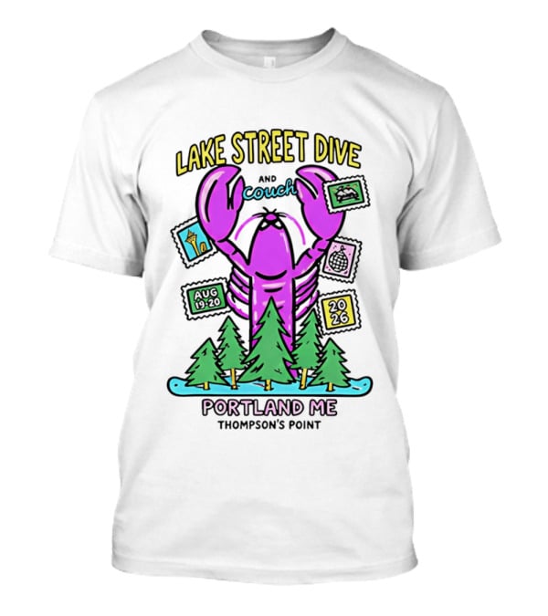 Lake Street Dive Couch Lobster Portland ME Thompson's Point August 19 20 2023 T-Shirt