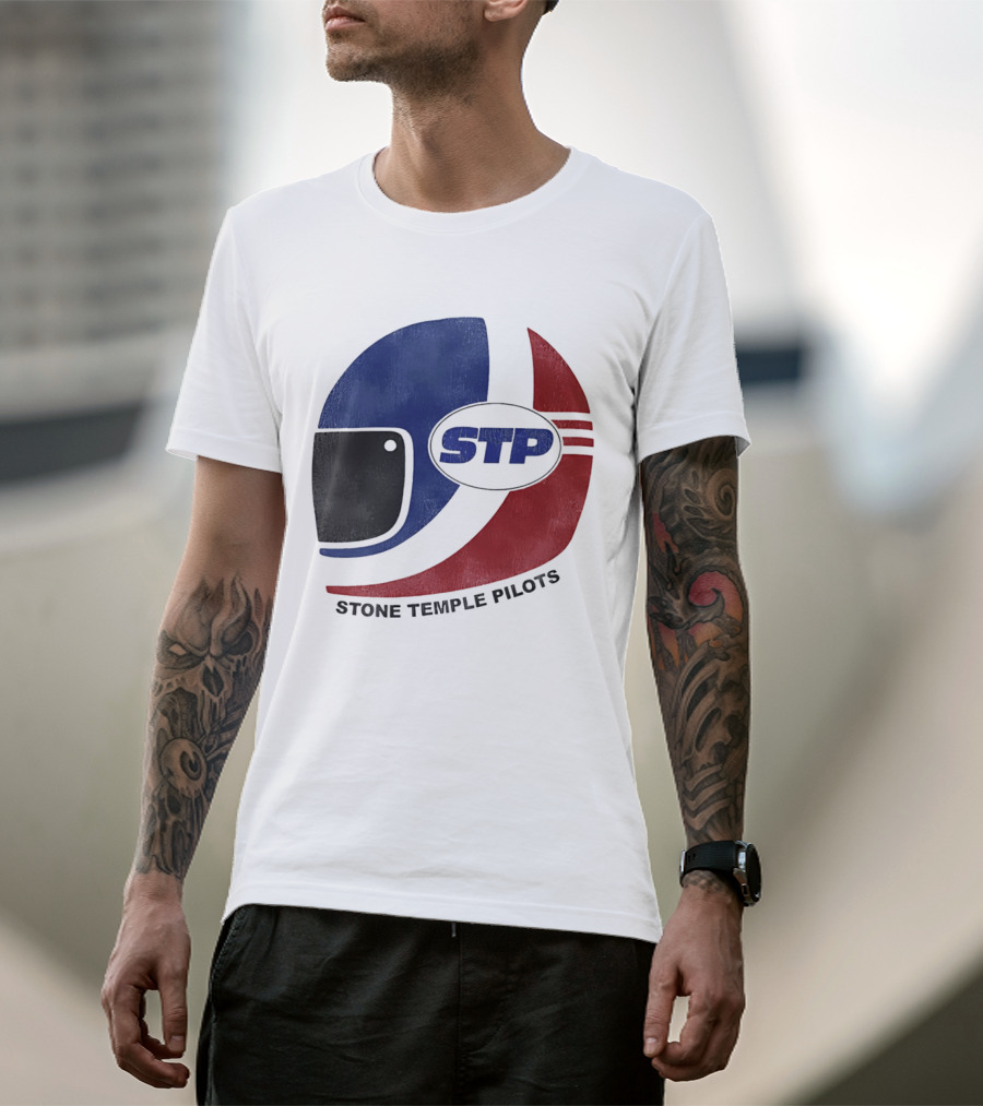 Stone Temple Pilots STP Helmet T-Shirt