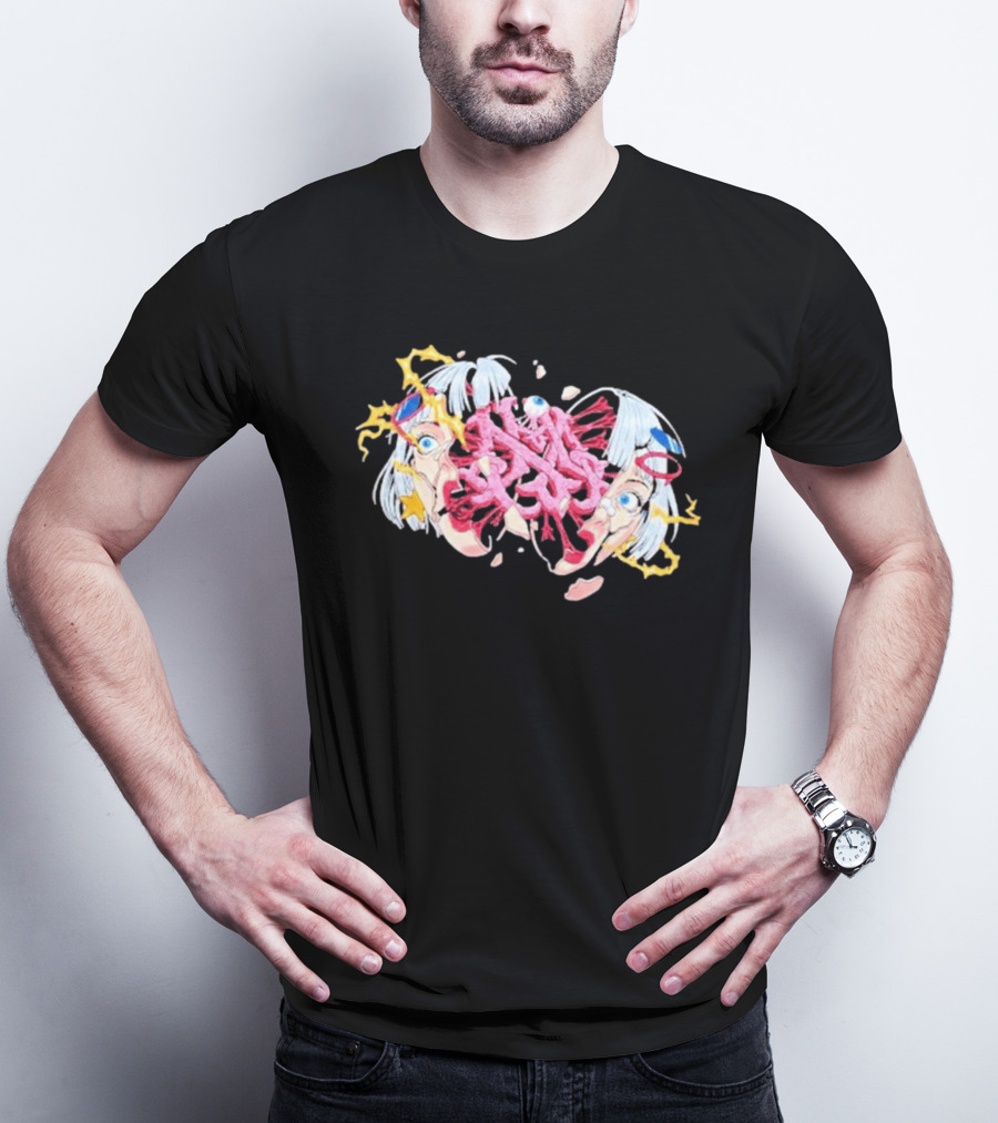 Hghmnds Head Split Surreal Pop Art Explosion T-Shirt
