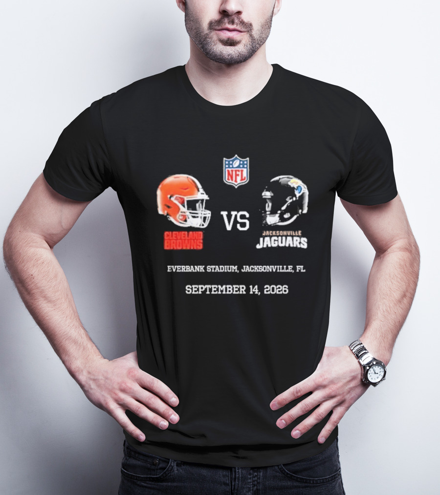 Cleveland Browns Vs Jacksonville Jaguars NFL EverBank Stadium Jacksonville FL September 14 2026 T-Shirt