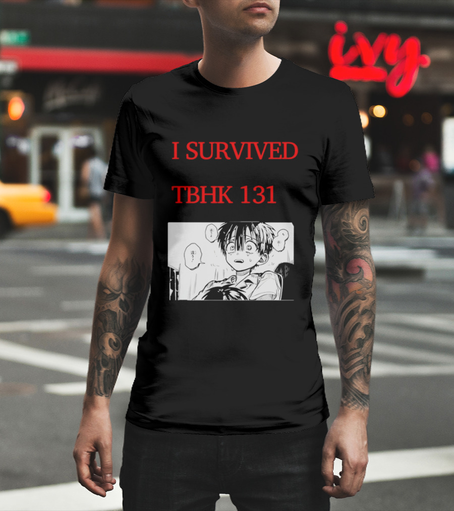 I Survived Tbhk 131 Crying Boy Manga Panel Japanese Comic Scene T-Shirt