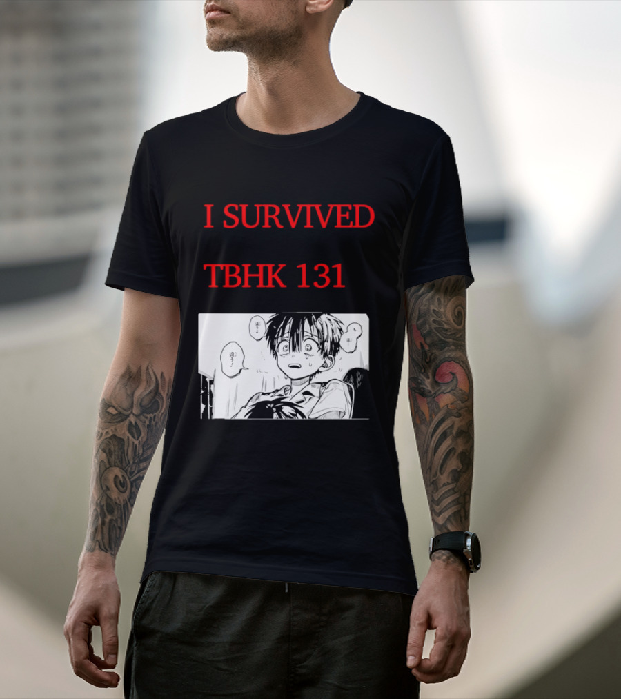I Survived Tbhk 131 Crying Boy Manga Panel Japanese Comic Scene T-Shirt