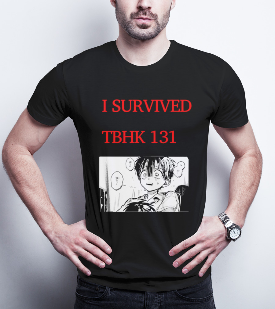 I Survived Tbhk 131 Crying Boy Manga Panel Japanese Comic Scene T-Shirt