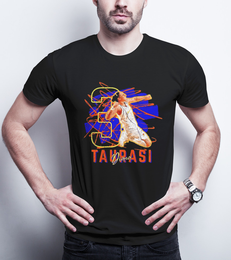 Diana Taurasi No 3 Phoenix Mercury WNBA Basketball T-Shirt