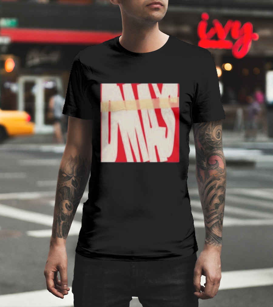 DMA's DMA's Album Cover Art Distorted Red White T-Shirt