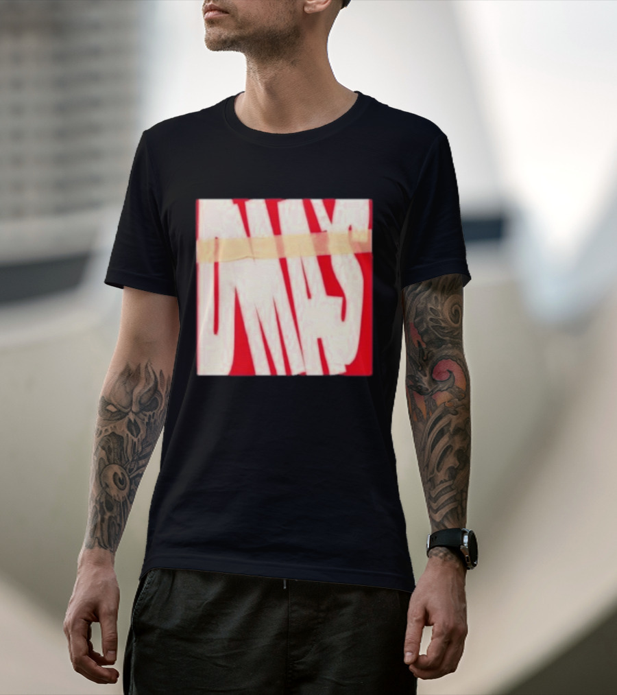 DMA's DMA's Album Cover Art Distorted Red White T-Shirt