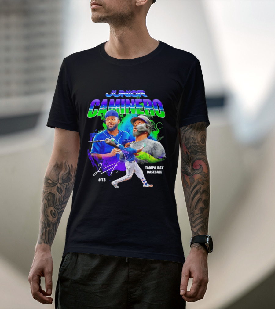 Junior Caminero Tampa Bay Baseball #13 2026 T-Shirt
