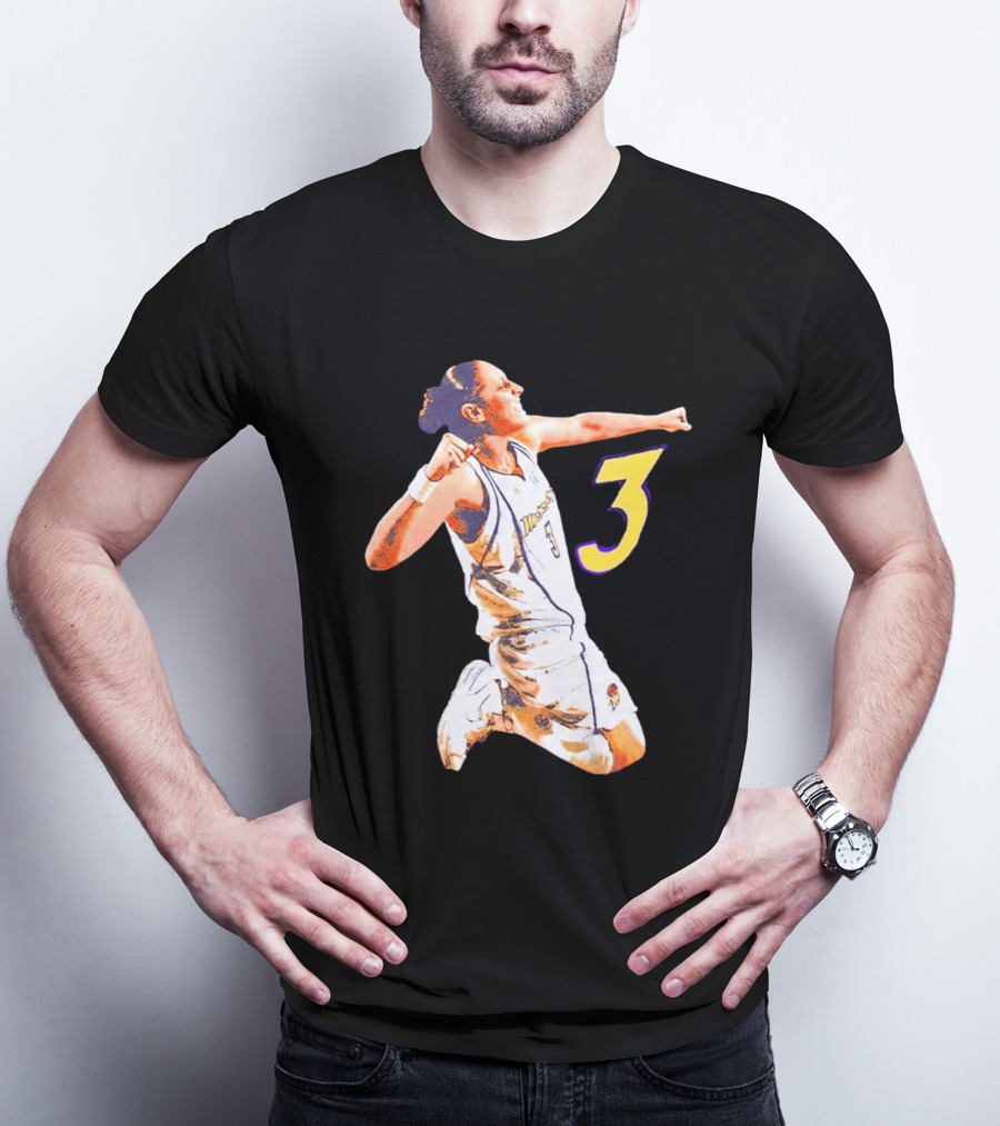 Mercury Diana Taurasi Number 3 Celebration Pose T-Shirt