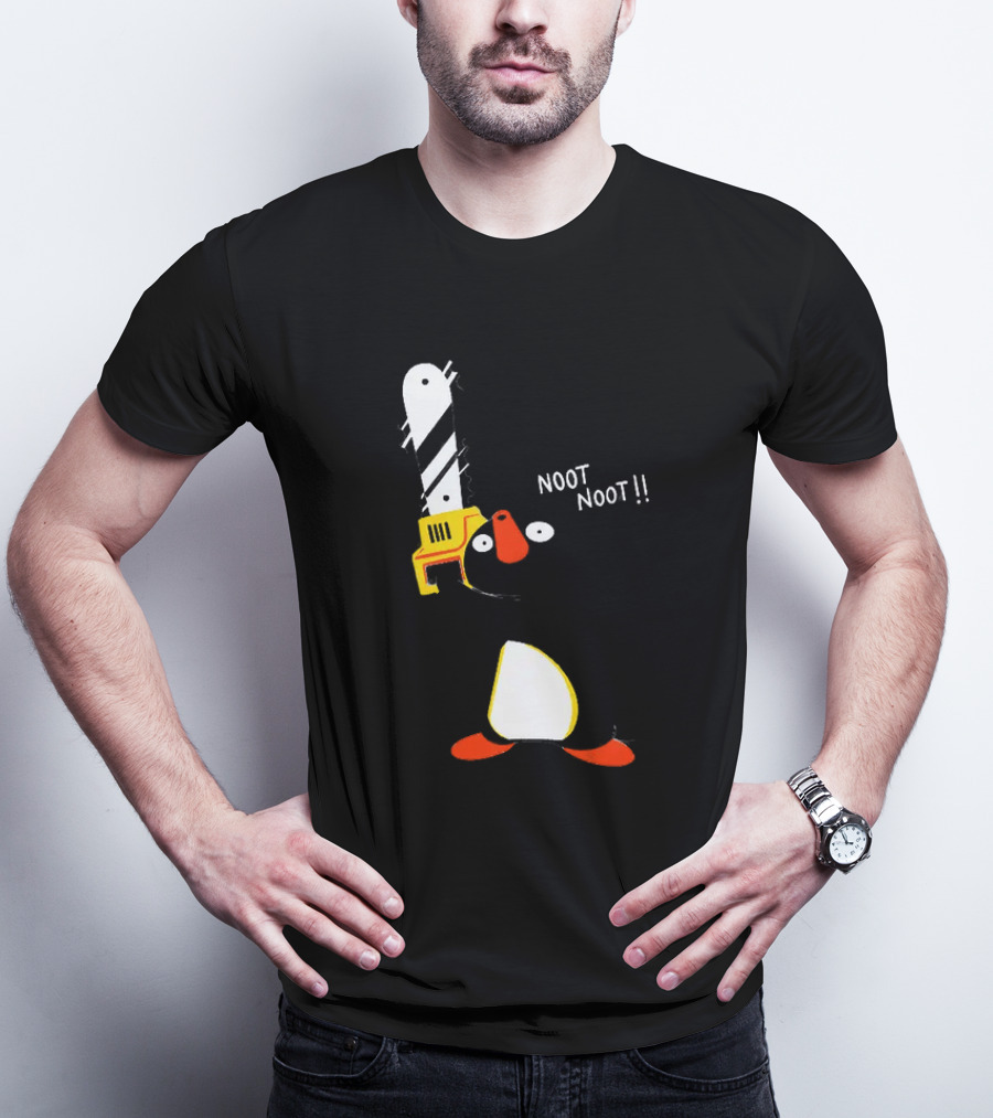 Pingu Chainsaw Noot Noot!! T-Shirt