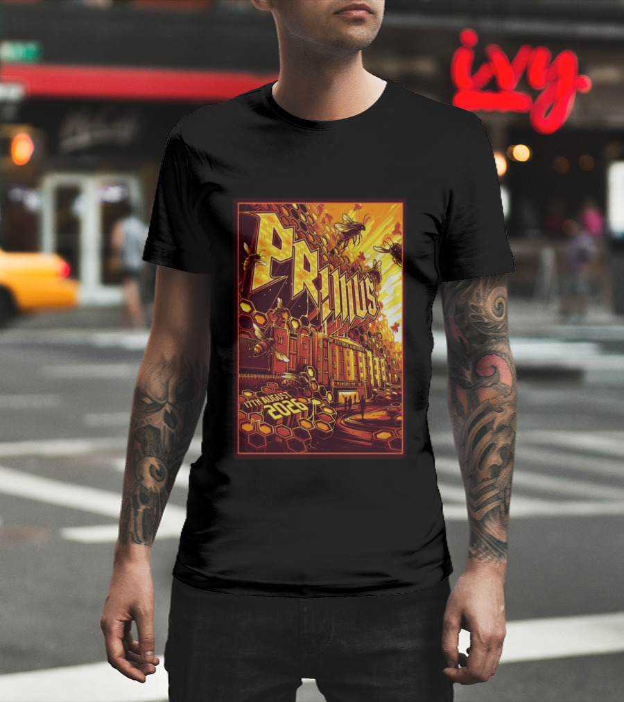 Primus O2 Victoria Warehouse Manchester UK 17th August 2026 T-Shirt