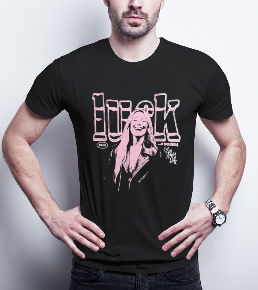 Luck Or Something Hilary Duff Laughing Woman Pink Tint Leather Jacket T-Shirt