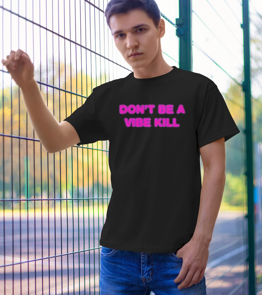 Madonna Don't Be A Vibe Kill Pink T-Shirt