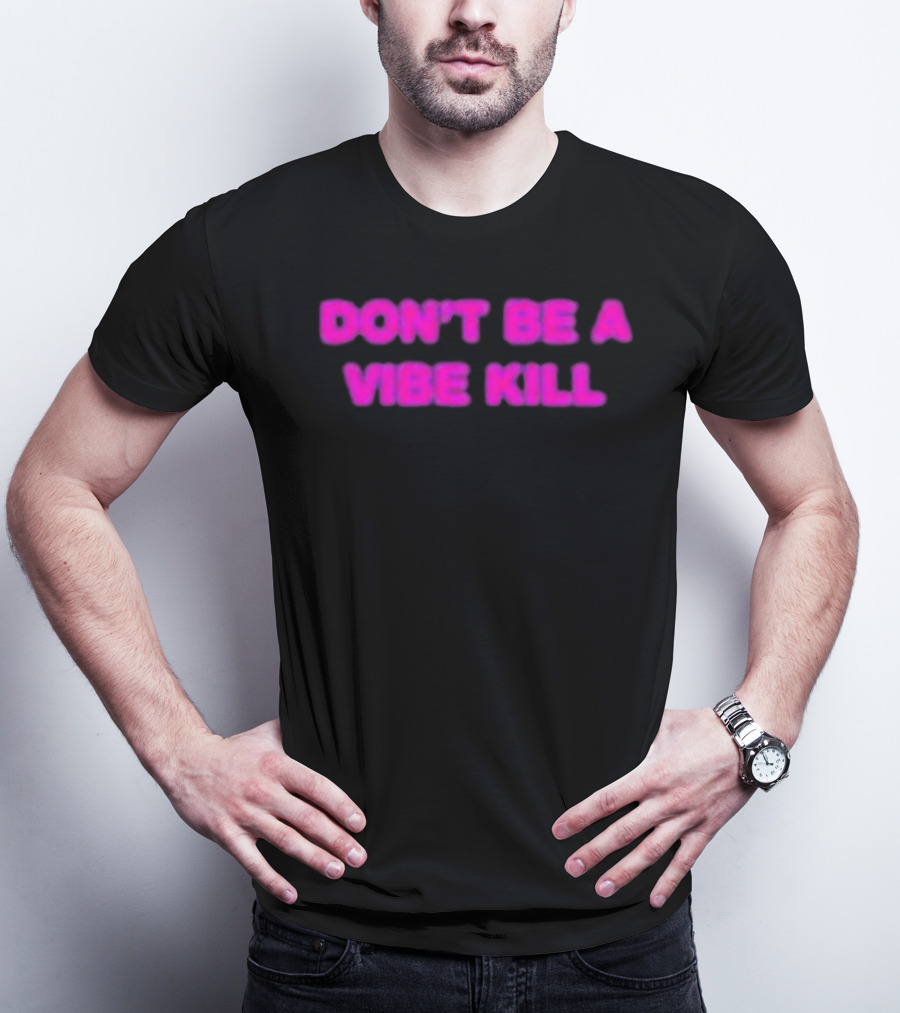 Madonna Don't Be A Vibe Kill Pink T-Shirt
