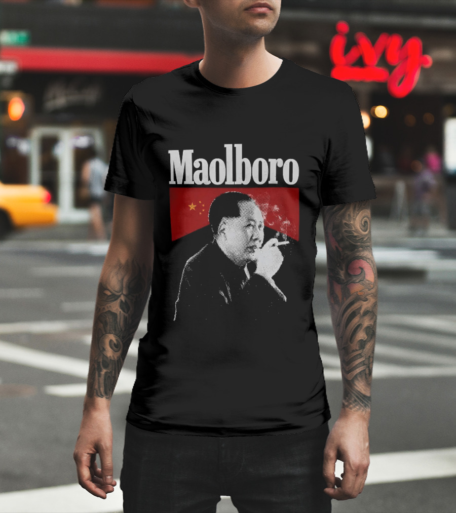 Maolboro Smoking Chairman Mao Zedong Communist T-Shirt
