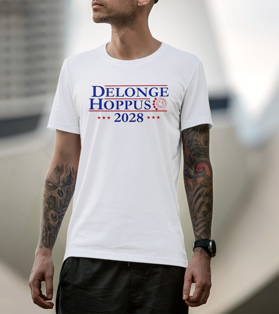 Delonge Hoppus 2028 Blink 182 Stars And Smiley Face T-Shirt