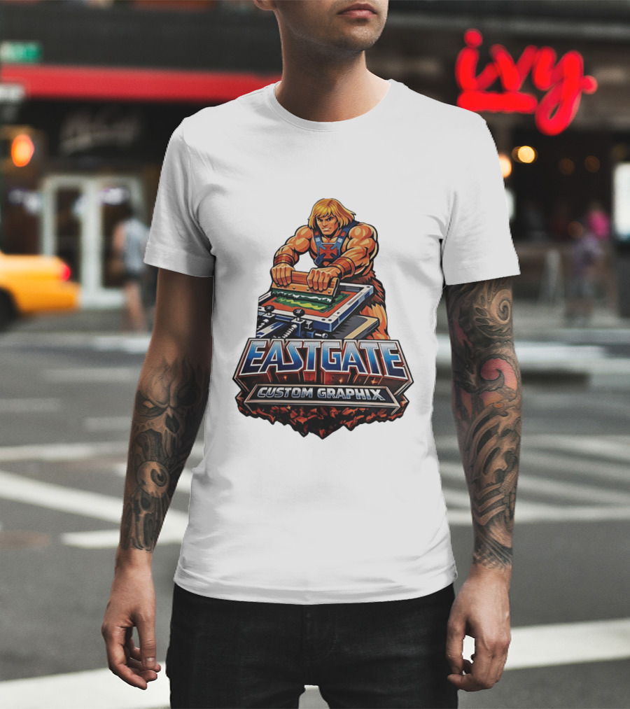 Eastgate Custom Graphix He Man Screen Printing T-Shirt
