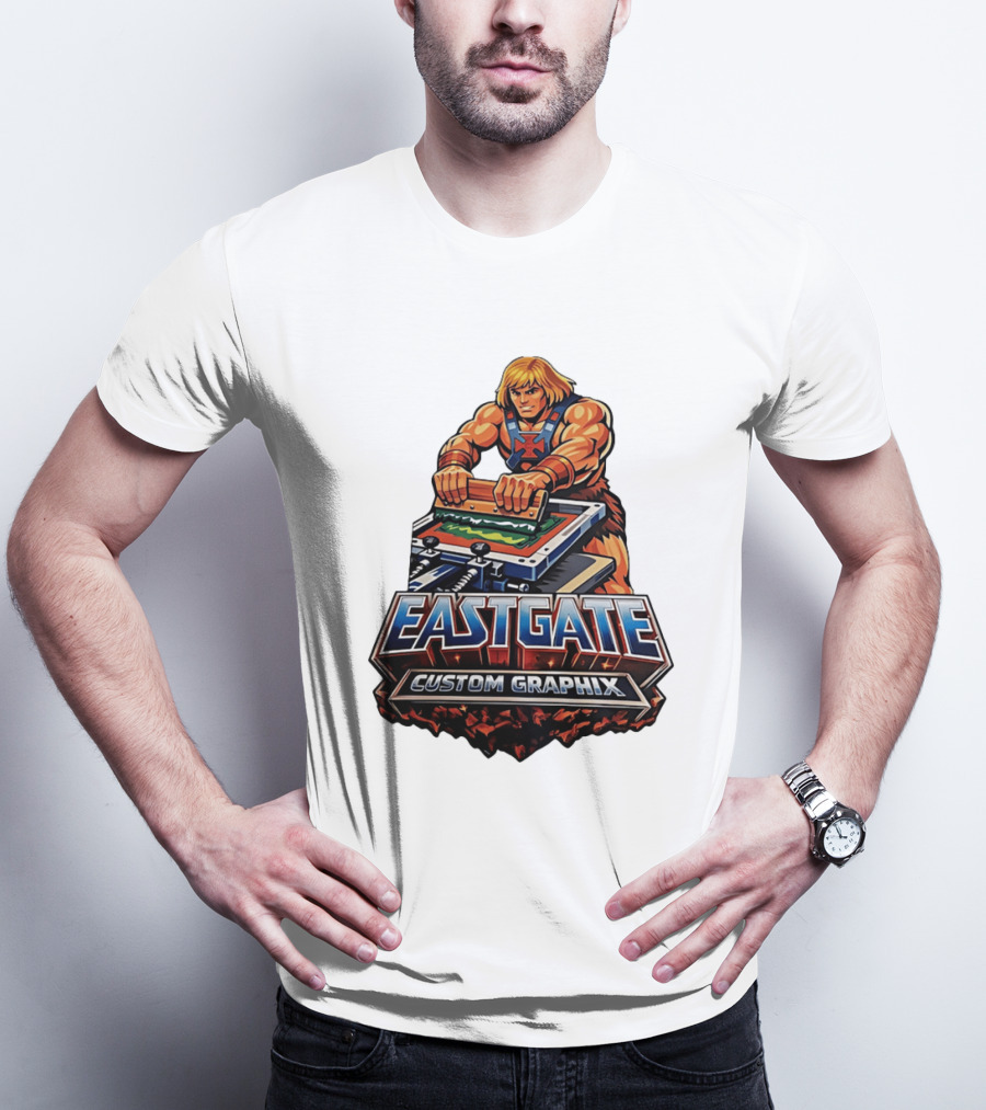 Eastgate Custom Graphix He Man Screen Printing T-Shirt