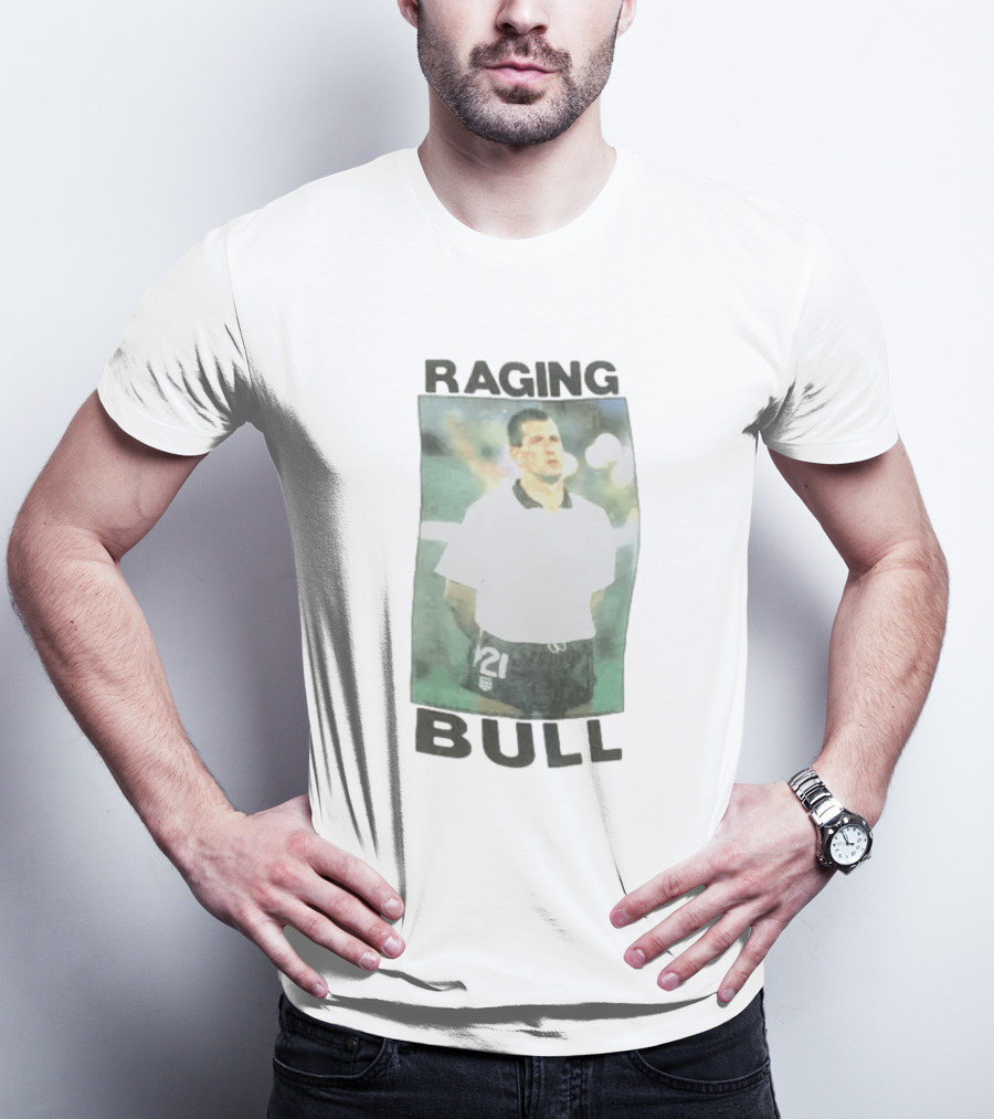 Raging Bull England Football 1989 1990 Player Number 21 T-Shirt