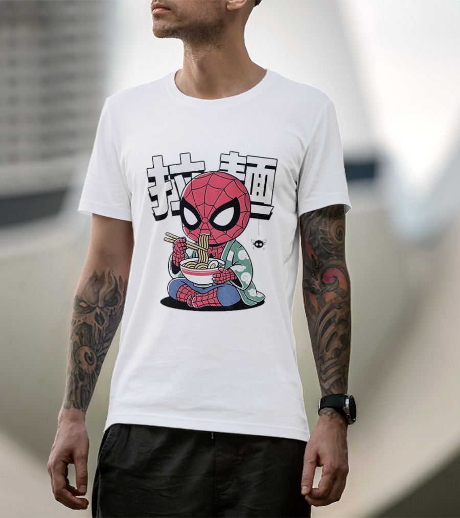 Spider Man Ramen Noodles Kanji Spideramen T-Shirt