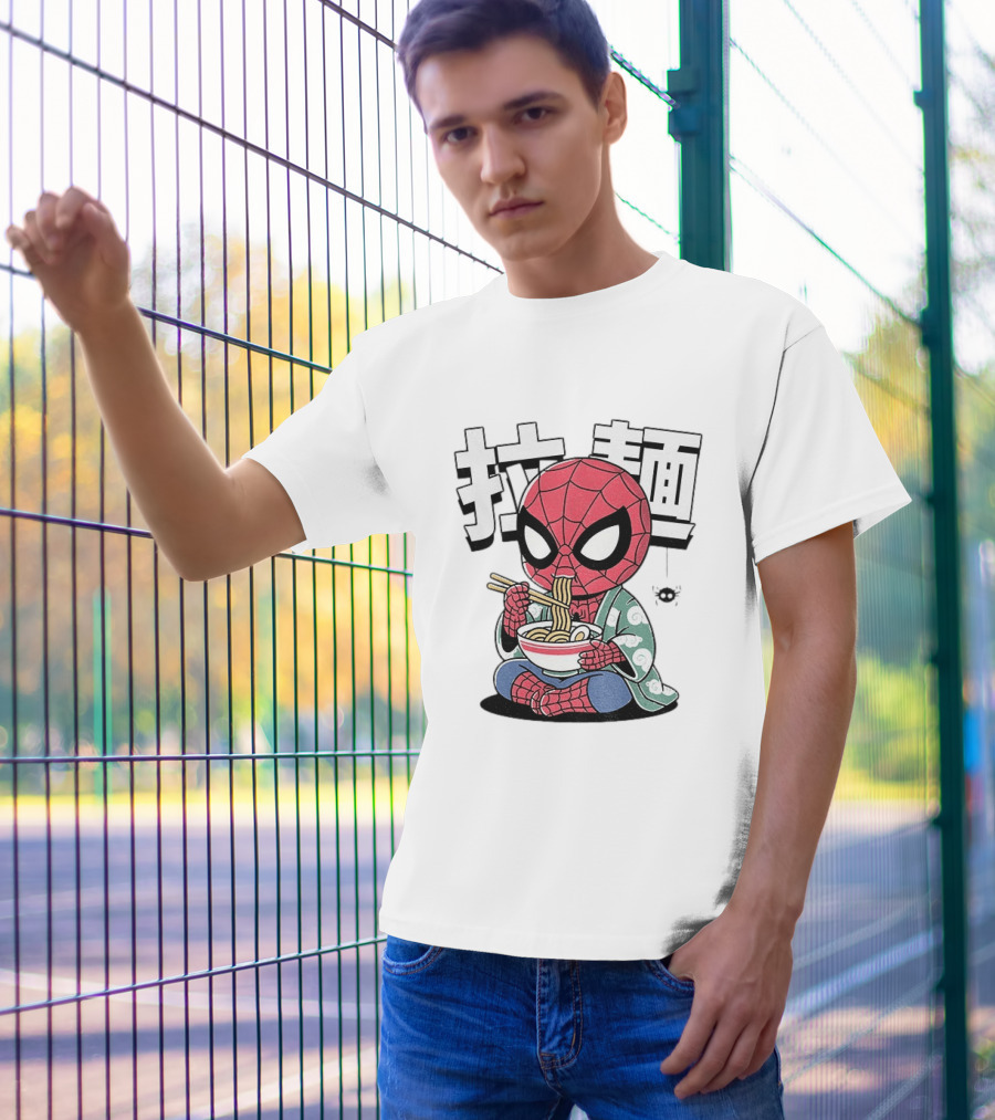 Spider Man Ramen Noodles Kanji Spideramen T-Shirt