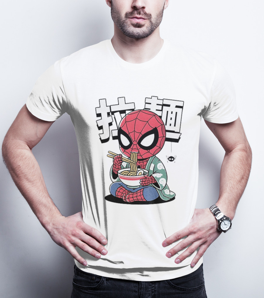 Spider Man Ramen Noodles Kanji Spideramen T-Shirt
