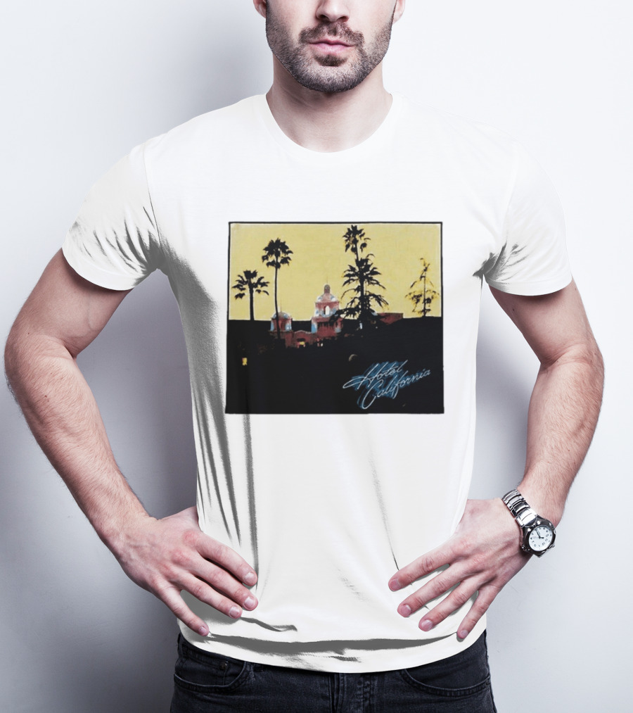 Hotel California Resort Scene 90s Eagles Justin Bieber 1995 T-Shirt
