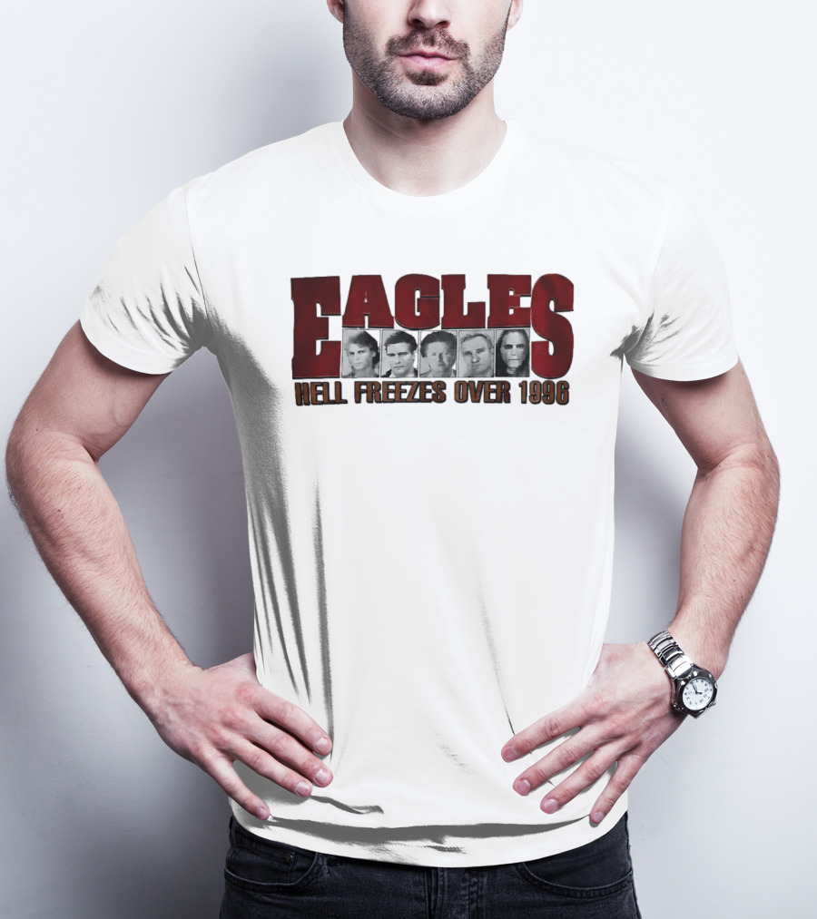 Eagles Hell Freezes Over 1996 Tour Vintage Retro Justin Bieber T-Shirt