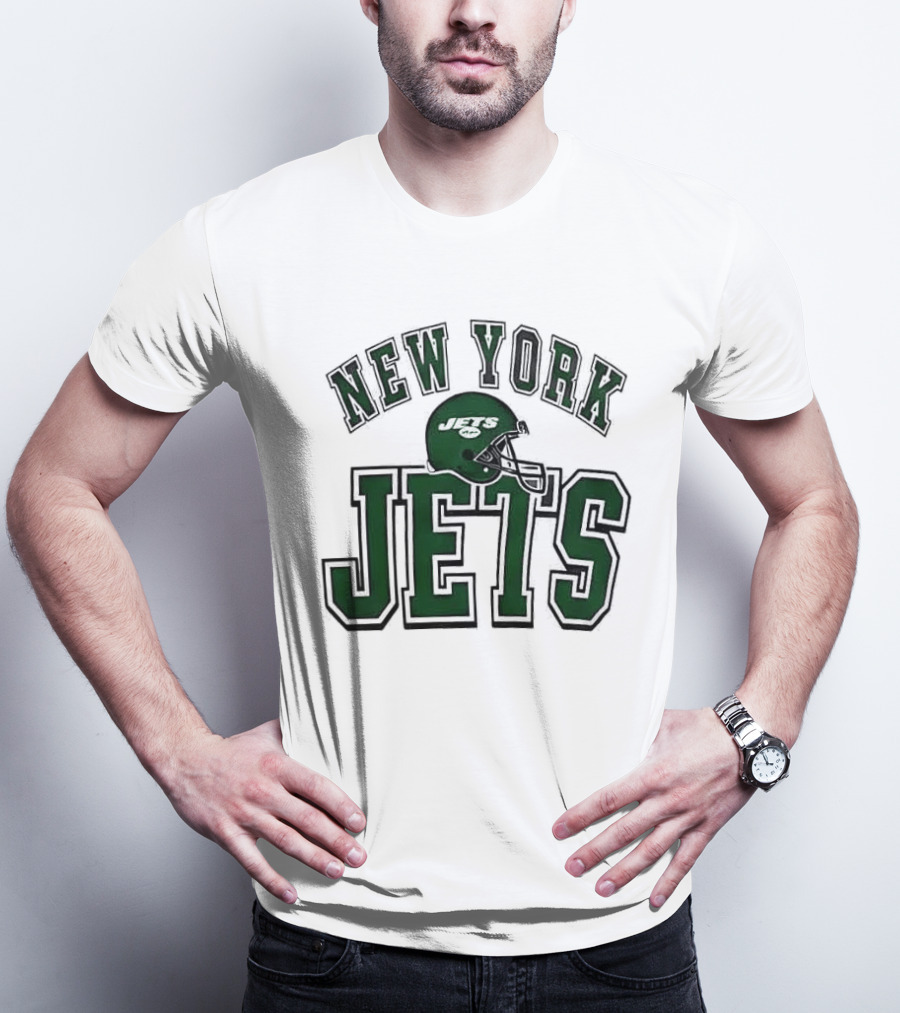 New York Jets Everyone Es Women's Sports Football Helmet T-Shirt