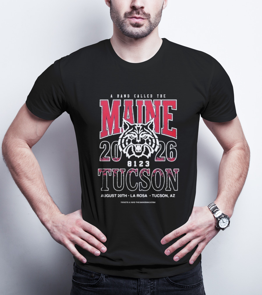 A Band Called The Maine 2026 Tucson AZ August 20th La Rosa Event T-Shirt