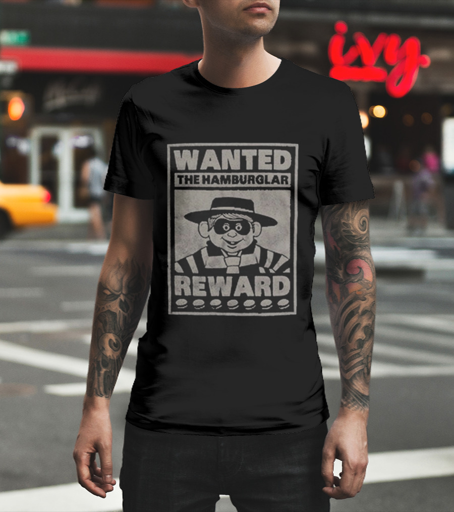 Wanted The Hamburglar Reward Wanted T-Shirt