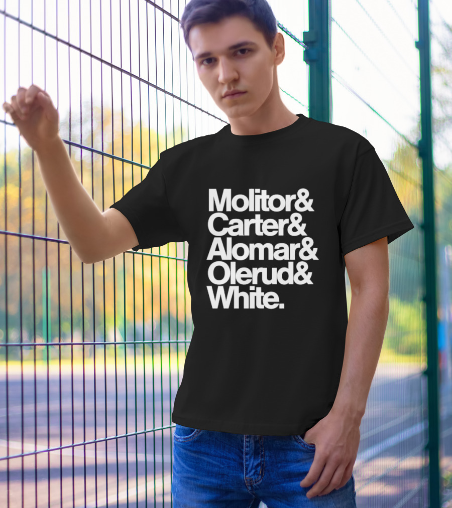 Toronto Blue Jays Molitor Carter Alomar Olerud White Team Legends T-Shirt