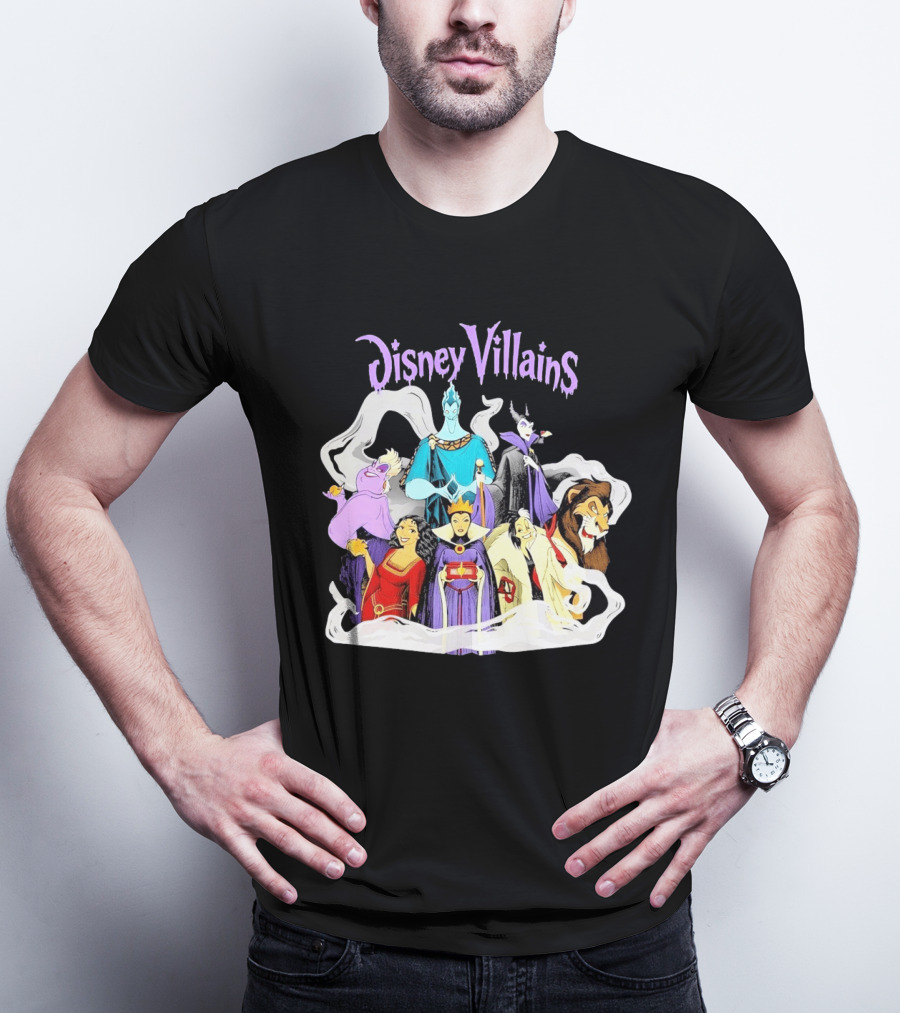 Disney Villains Halloween Squad Maleficent Hades Ursula Scar Evil Queen Cruella De Vil T-Shirt