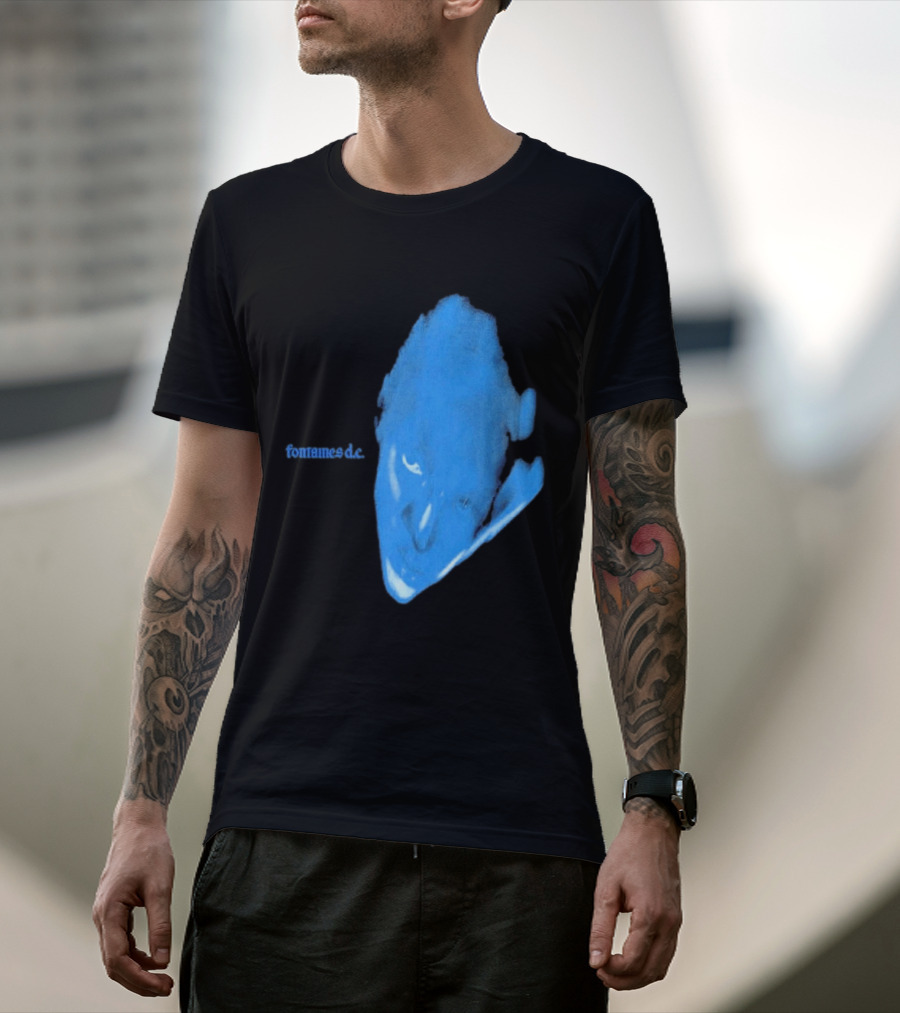 Fontaines D.C. Dopamine Chamber Blue Cover Black T-Shirt