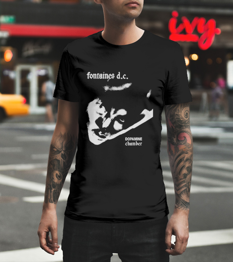 Fontaines D.C. Dopamine Chamber Black And White T-Shirt