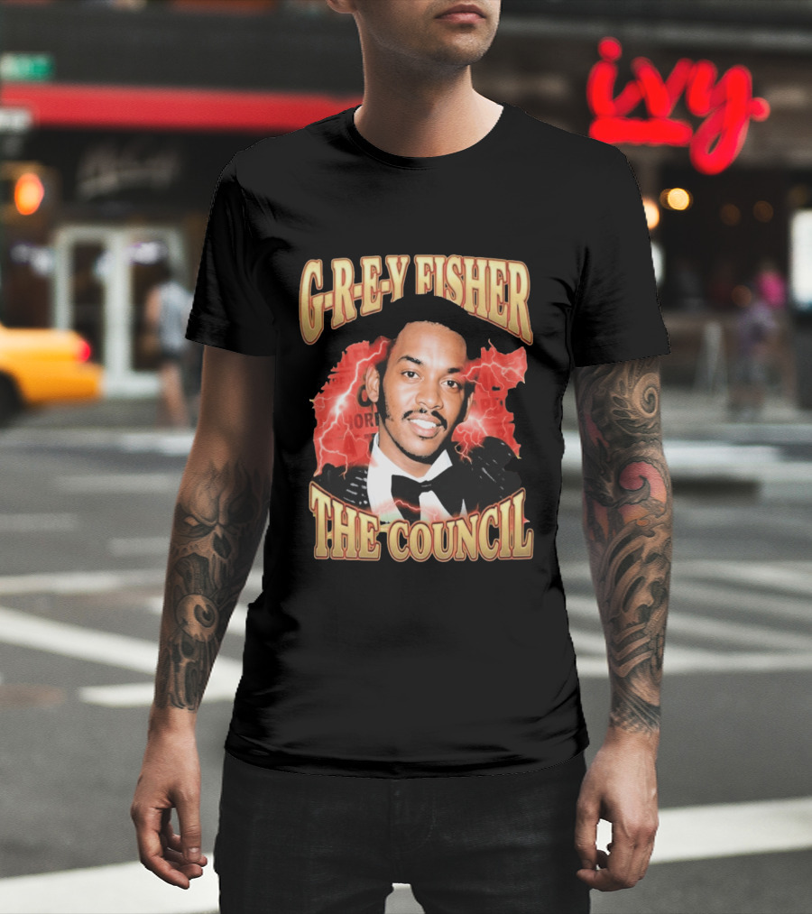 G REY Fisher The Council T-Shirt
