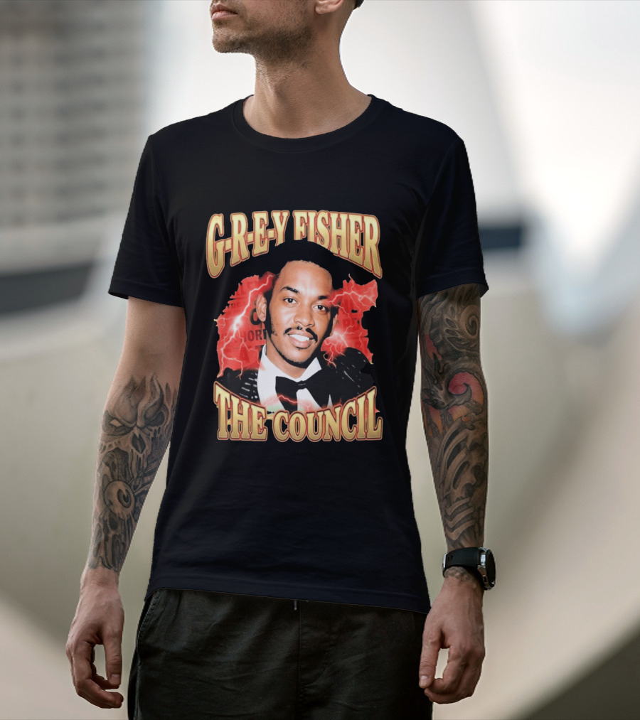 G REY Fisher The Council T-Shirt