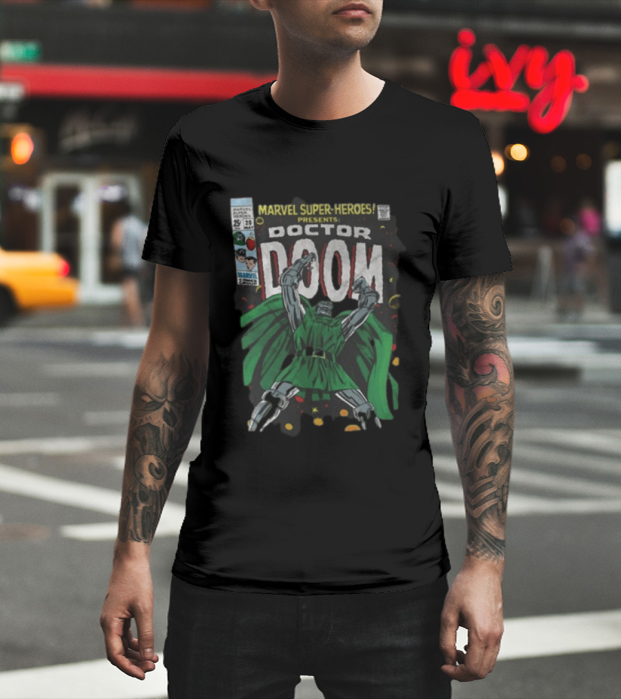 Marvel Super Heroes Presents Doctor Doom Comic Cover T-Shirt